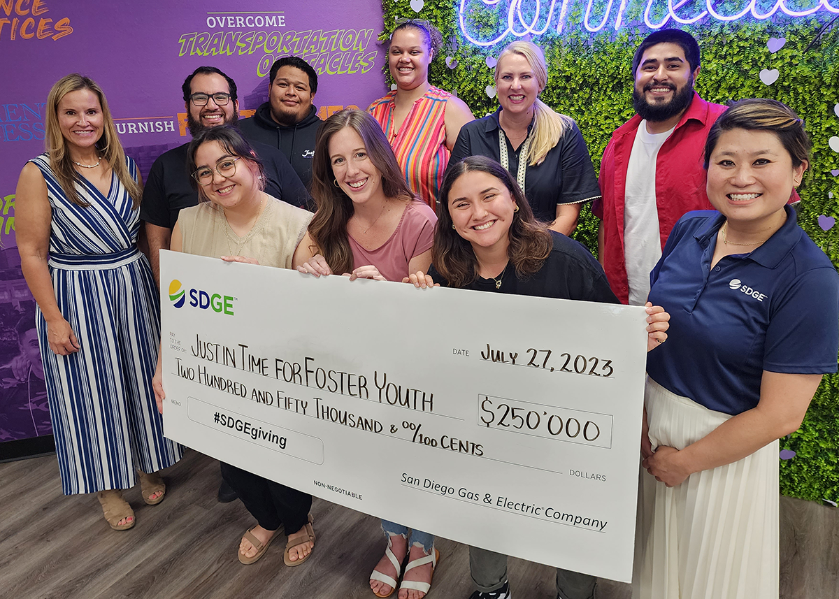 Just in Time Awarded $250K Housing Grant from SDG&E - Just in Time For ...